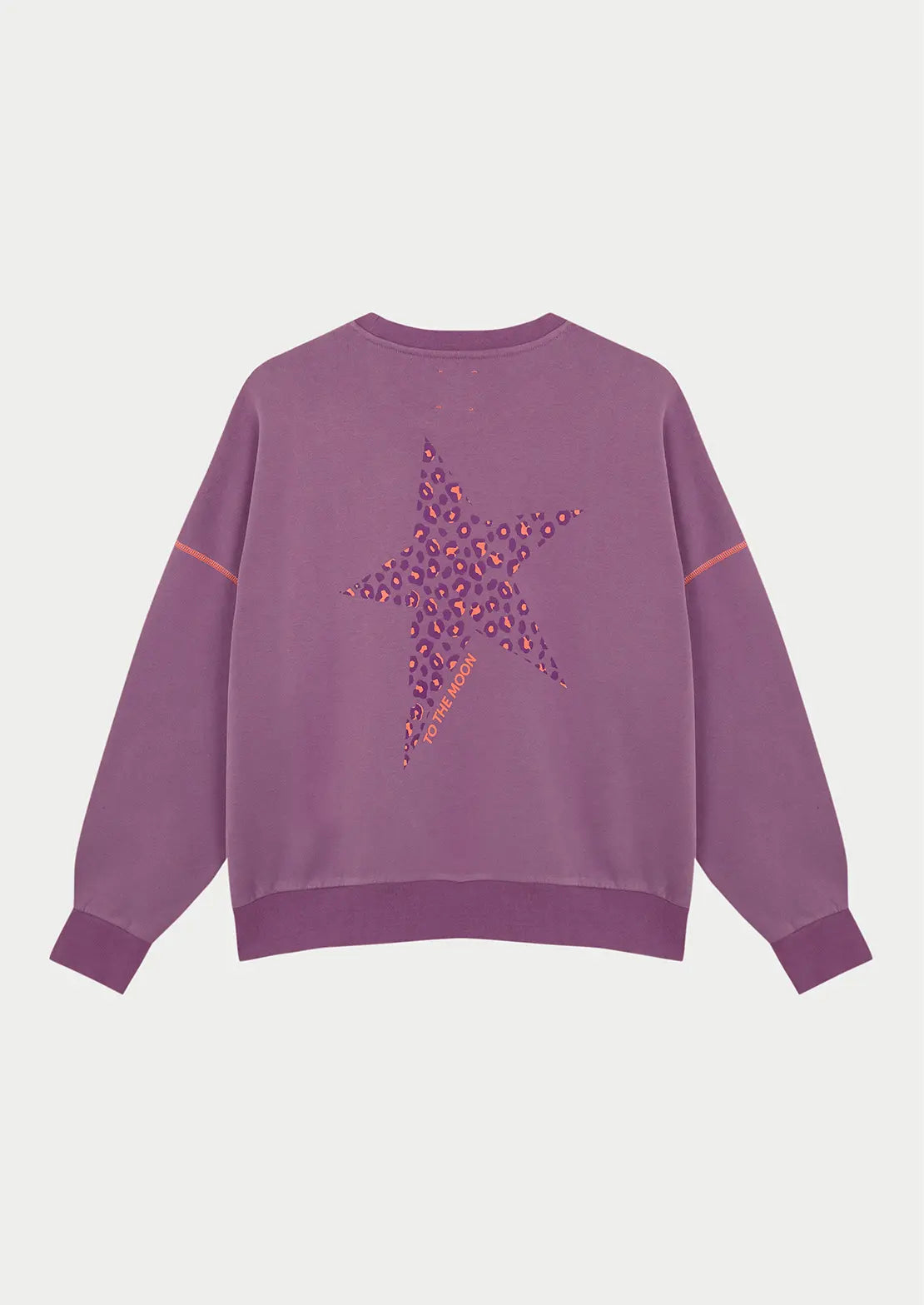 ANIMAL BERRY SWEATSHIRT: with dropped sleeves by To the Moon